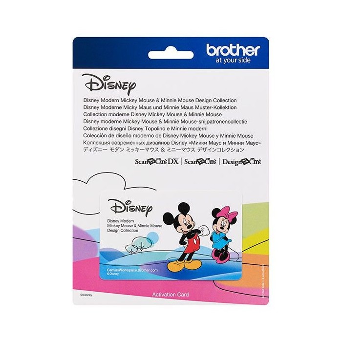 Disney card n.10 "Modern Mickey & Minnie" Brother Scanncut - C...