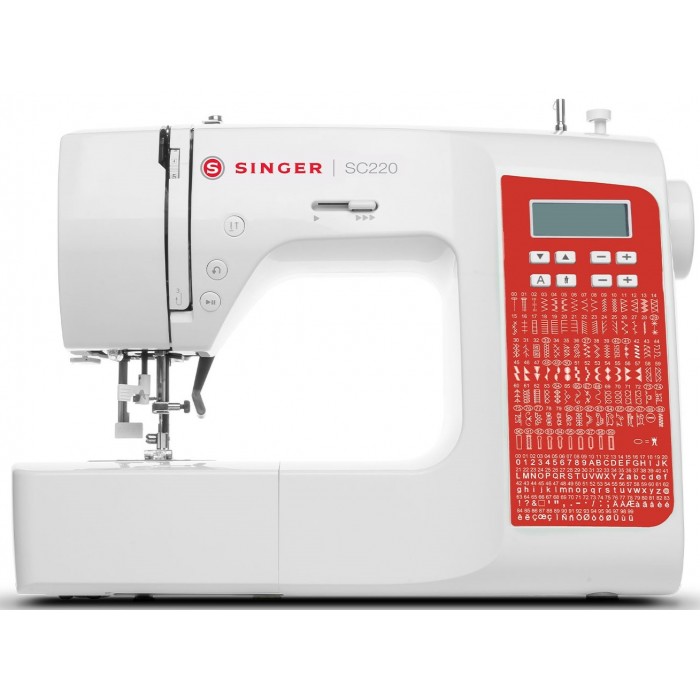 Singer SC220 Red Electronic Sewing Machine