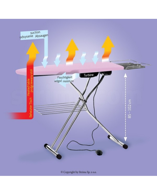 Bieffe Sleeve Axis - Suction and heated ironing board