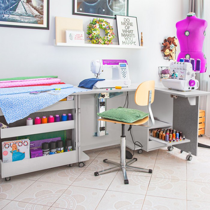 Sewing machine and overlock cabinet SESAME DUO G