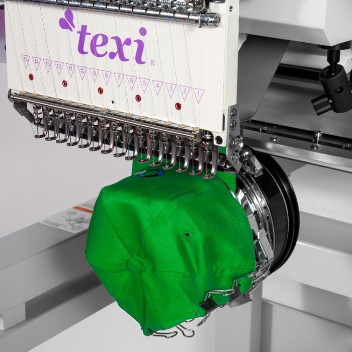 TEXI 1501 XL TS Professional 15-Needle Embroidery Machine with ...