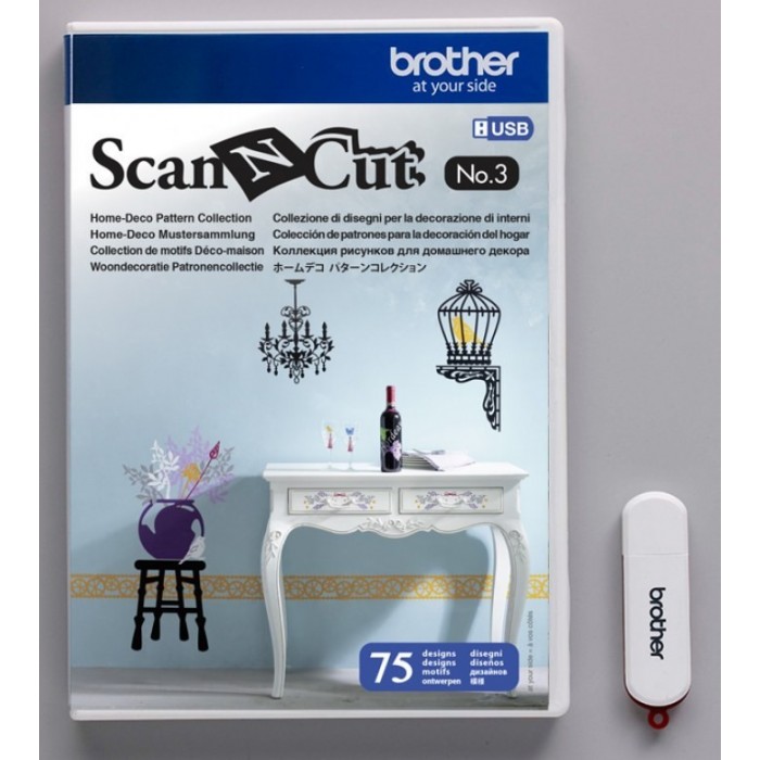 ScanNCut Interior Decoration Designs Collection - USB No. 3